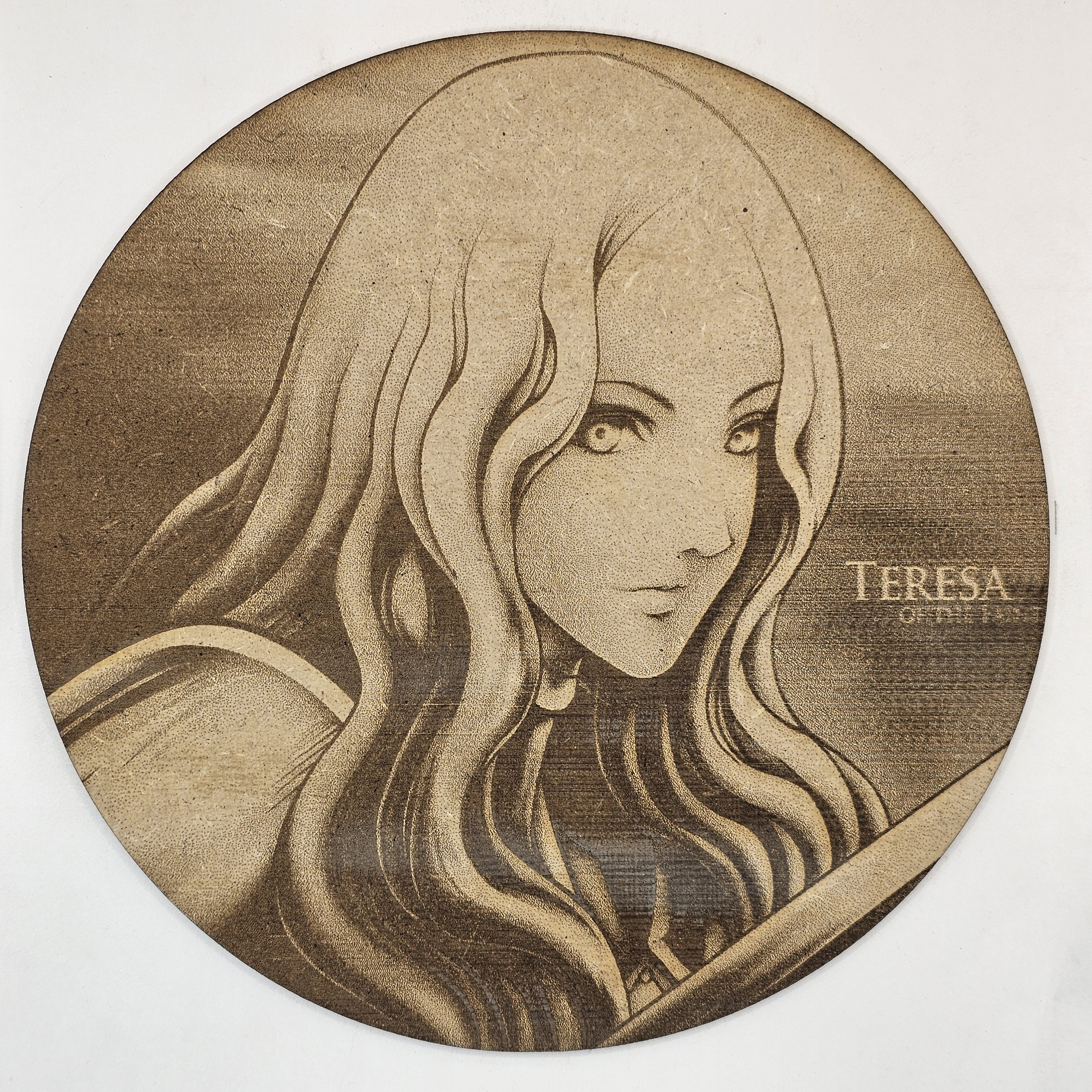 Grabado laser en MDF de Teresa