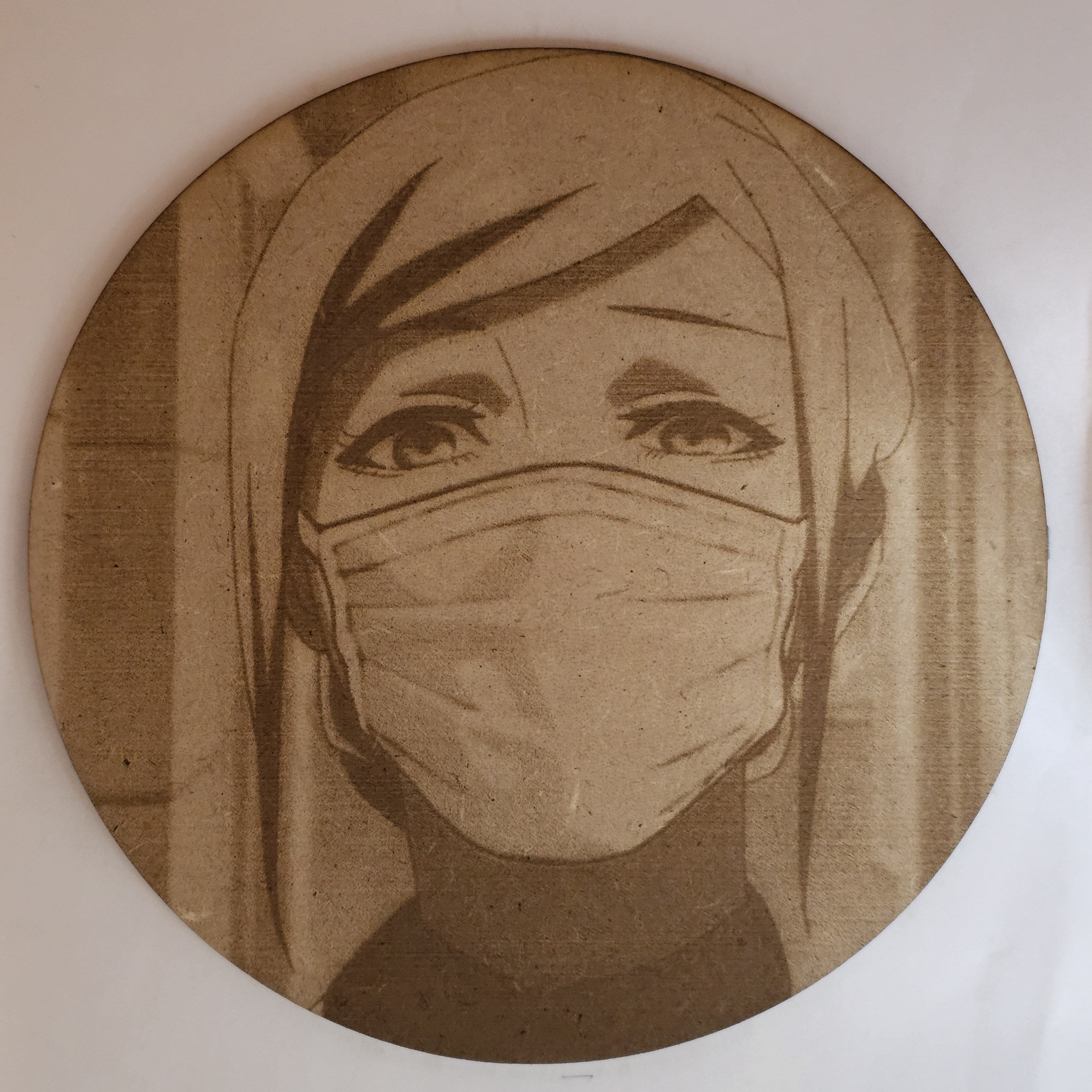 Grabado laser en MDF de Akira Mado